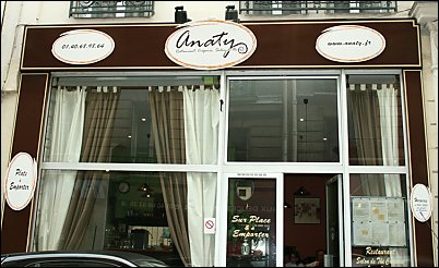 Restaurant Anaty Paris 17 ème - français
